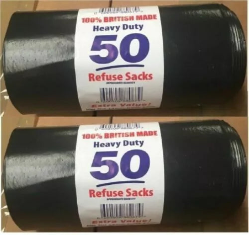 100 Black Bin Bags – Manchester Paper